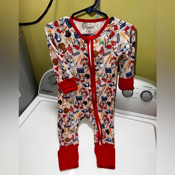 One Pieces | Bluey Baseball Themed Bamboo Zipper Sleeper 612m | Poshmark